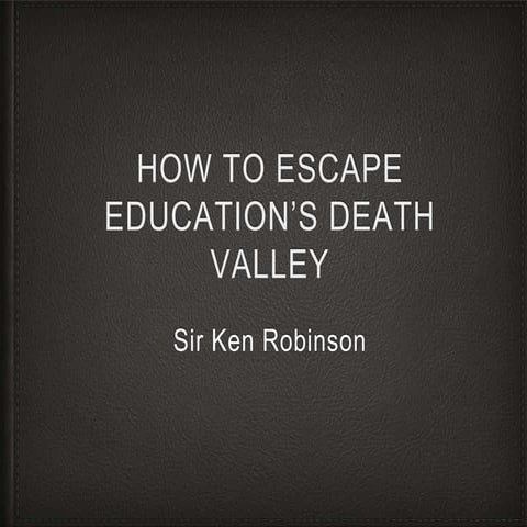 Education's death valley | PPT