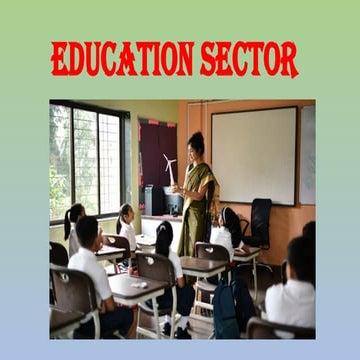 EDUCATION SECTOR industry analysis report | PPTX