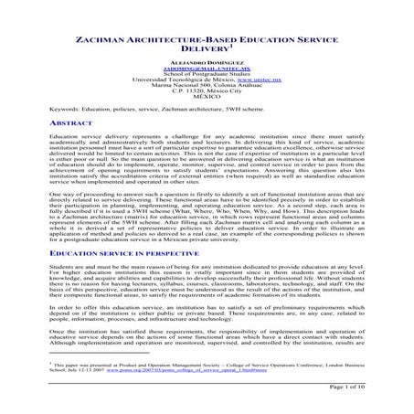 Education service delivery | PDF