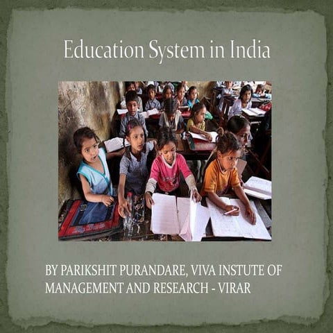 Education system in india | PPTX