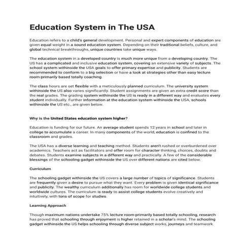 Education System in The USA.pdf