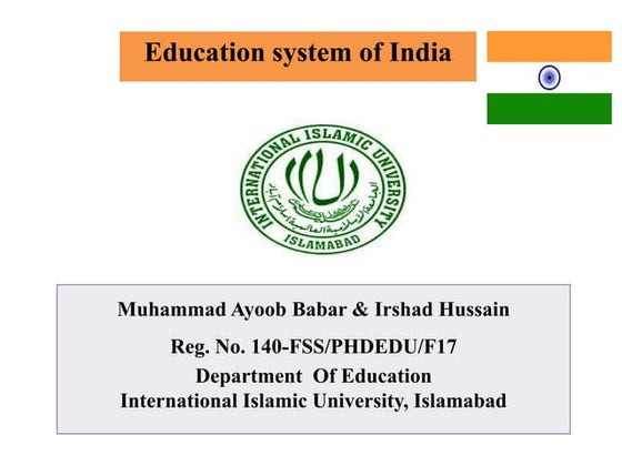 Education system in india | PPTX