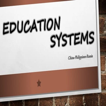 Education systems | PPT