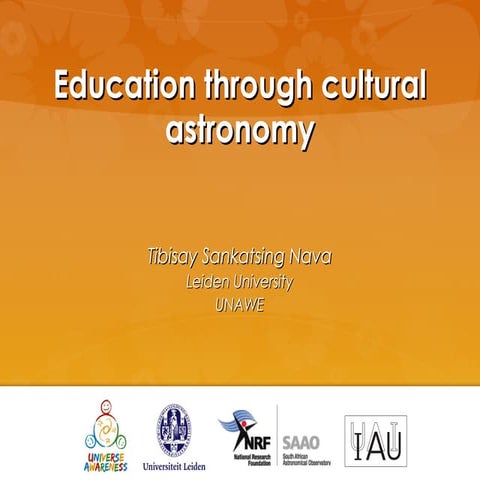 Education Through Cultural Astronomy | PPT