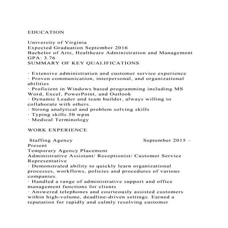 Doris Thomas updated resume | DOCX