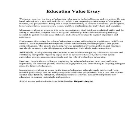 Education Value Essay.pdf