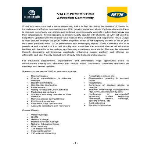 Education Value Prop | PDF