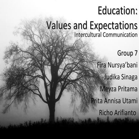 Education, values and expectations | PPT