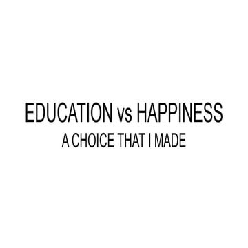 Education vs happiness - TEDxIIMLucknow - Amit Datta | PPT