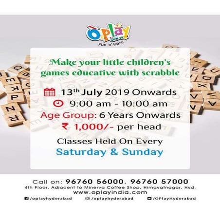 Make your little Children's Games Educative with Scrabble | PDF