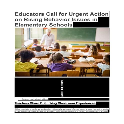 Educators Call for Urgent Action on Rising Behavior Issues in ...