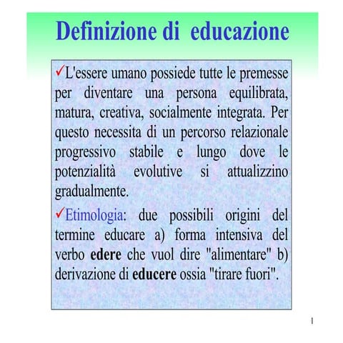 Educazione | PPT