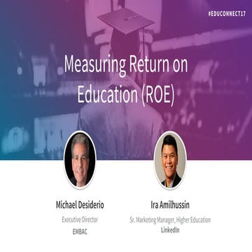 Measuring Return on Education (ROE) | PPT