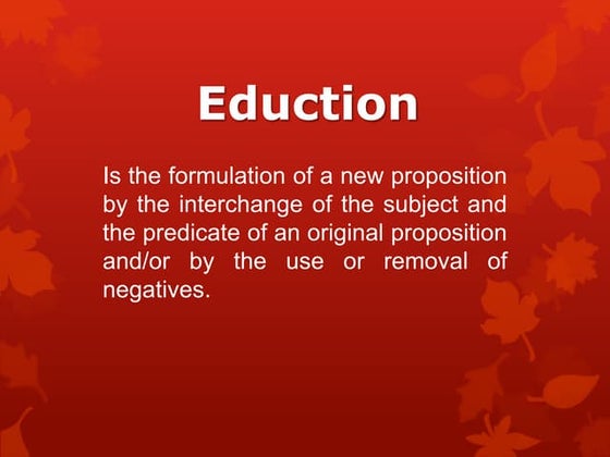 4.4 Conversion Obversion And Contraposition | PPT