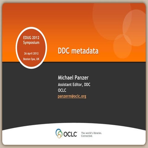 DDC metadata | PPT