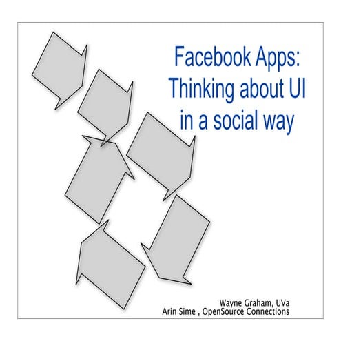 Ed Ui - The Facebook API: Thinking about UI in a social way | PPT