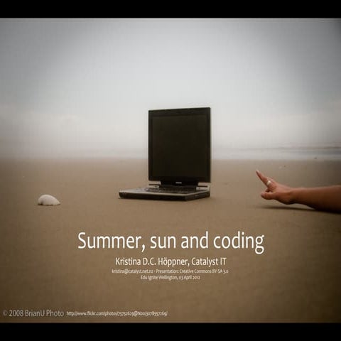 Summer, sun and coding | PPT