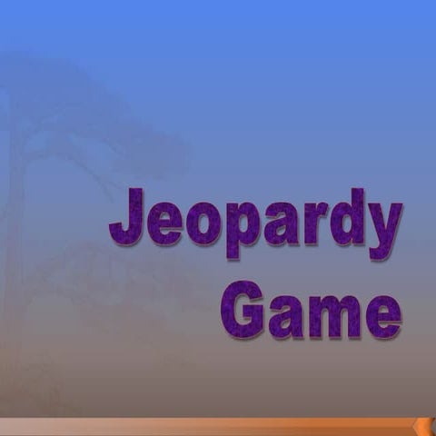 Edu jeopardy game | PPTX