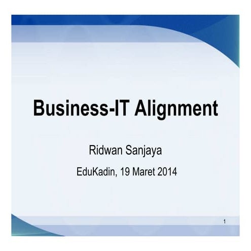 Business-IT Alignment | PDF