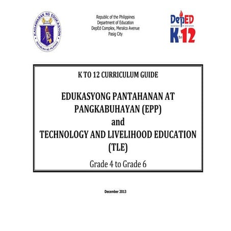 EPP-TLE Curriculum Framework for school use | PPTX