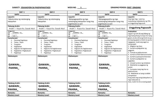 DLP - ESP3 Pakikiisa sa Gawaing Pambata.docx