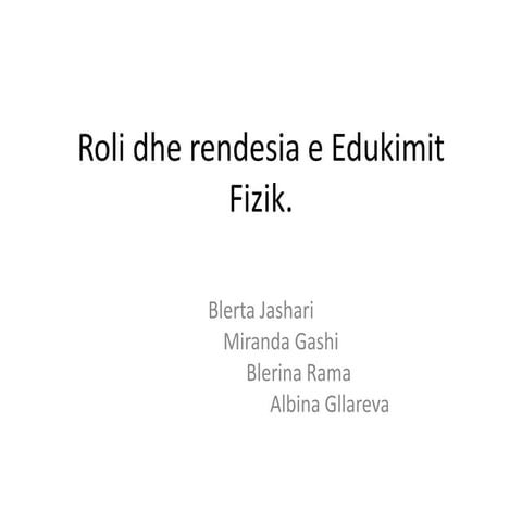 Projekt edukimi fizik | PDF