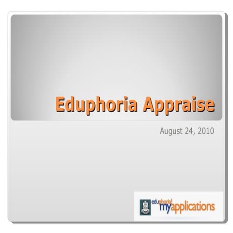 Eduphoria appraise overview | PPT