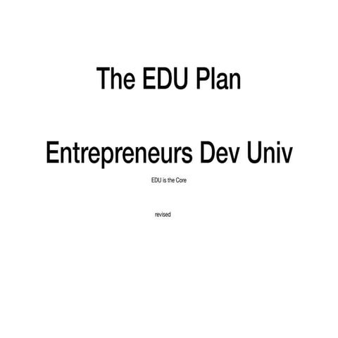 Edu plan 2019 | PPT