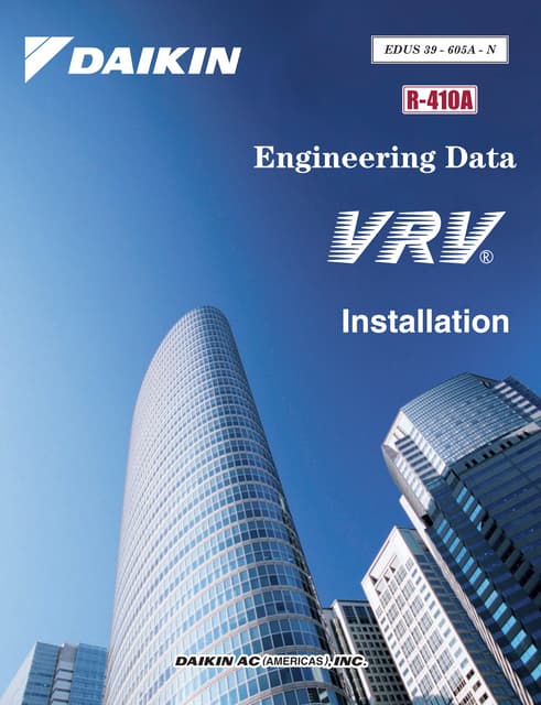 DAIKIN VRV PIPE SELECTION CHART | PDF