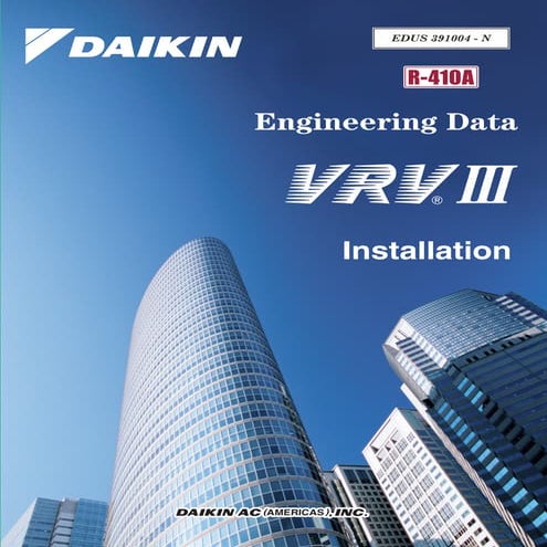 DAIKIN VRV PIPE SELECTION CHART | PDF