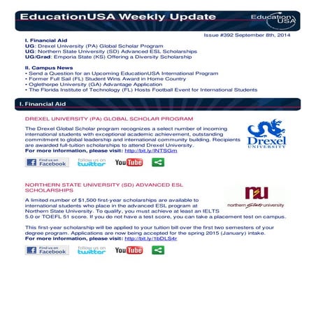 Weekly Update Issue, #392 September 8, 2014 | PDF