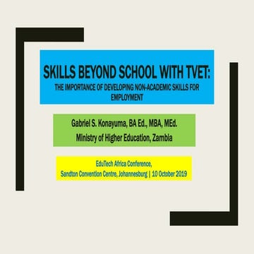 Skills Beyond School with TVET | PPTX