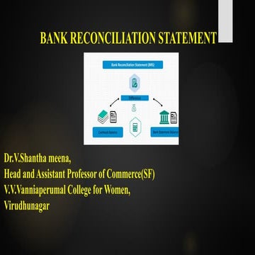 Bank reconciliation statement | PPTX