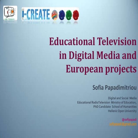 Educational Radiotelevision in Digital Media and European projects | PDF