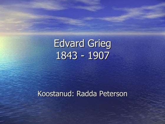 Edvard Grieg | PPTX