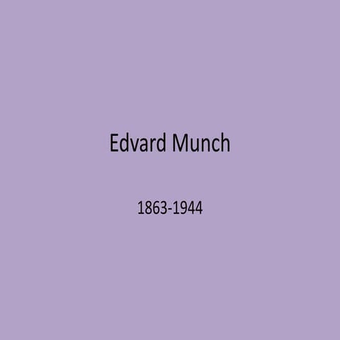 Edvard Munch | PPTX