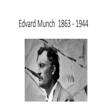Edvard munch 1863 1944 | PPT