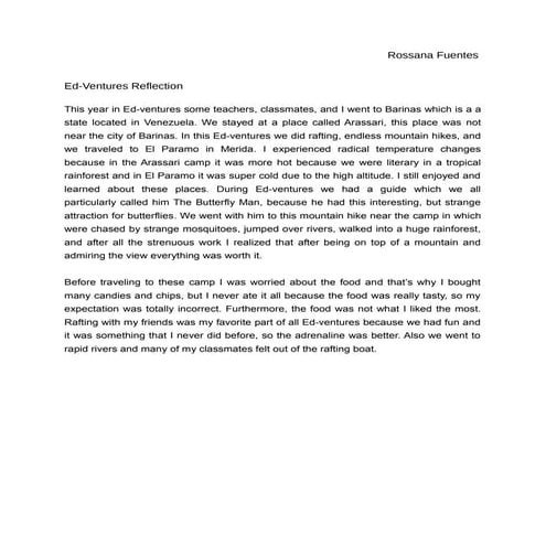 Ed ventures reflection (tech) | PDF