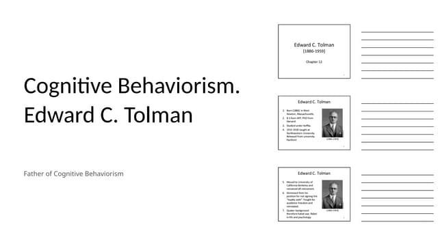 Tolman theory | PPTX