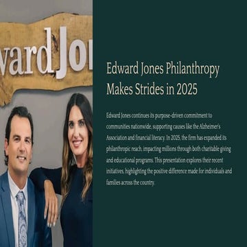 Edward Jones Philanthropy Makes Strides in 2025 | PDF