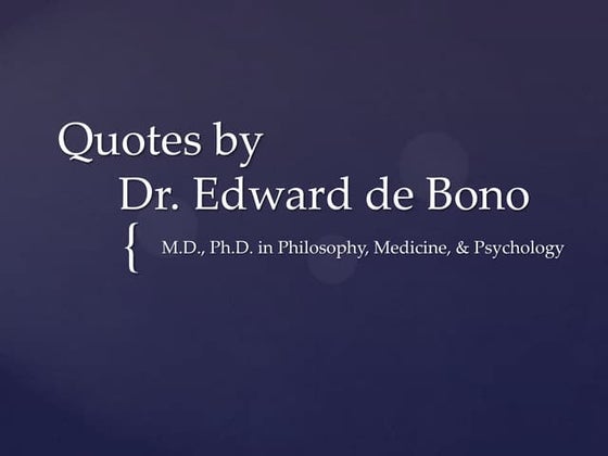 Edward De Bono | PPTX