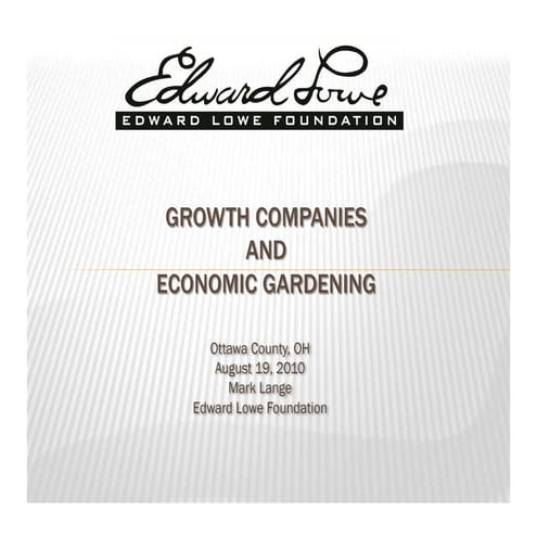 Edward Lowe Presentation | PDF