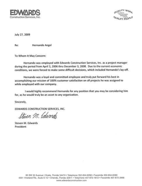 Electrical apprentice recommendation letter | PPT
