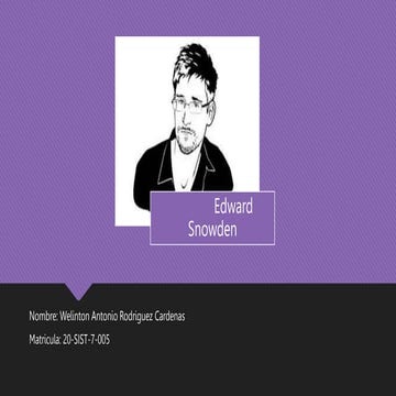 Edward snowden | PPTX