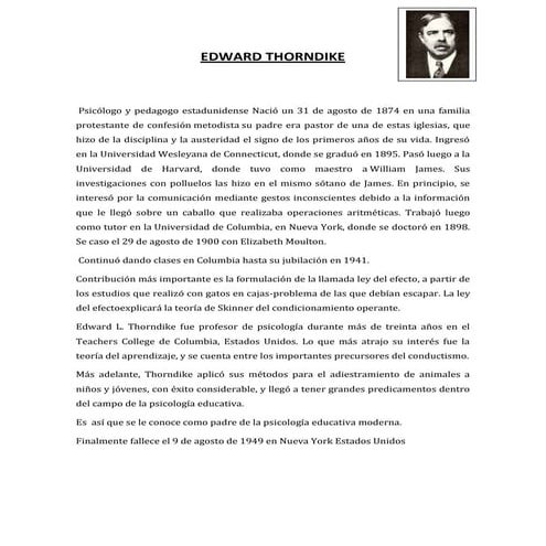 Edward Thorndike | PPT