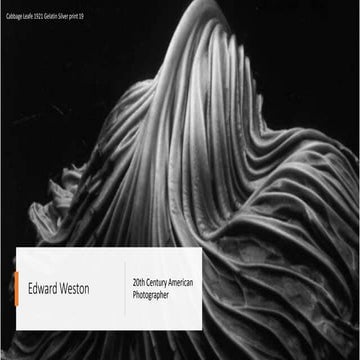 Edward weston art history- new | PPTX