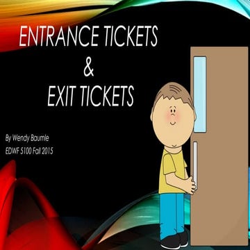 Exit tickets, a tool for accountable learning | PPT