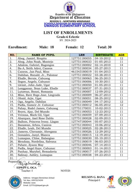 sample template for intramural program 2024 | DOCX | Secondary Education | Education