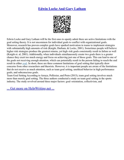 PPT on Goal Setting | PPT