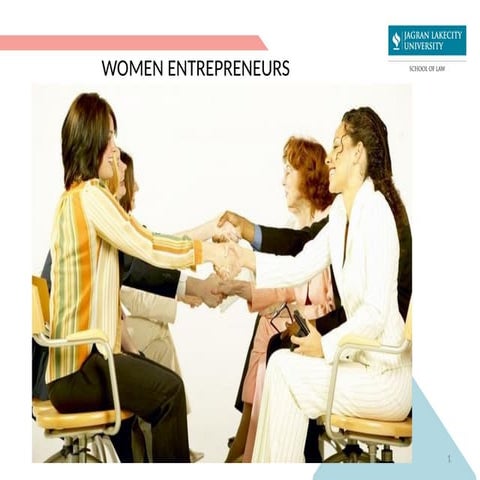 (ED) Women Entrepreneurs' in Business... | PPTX